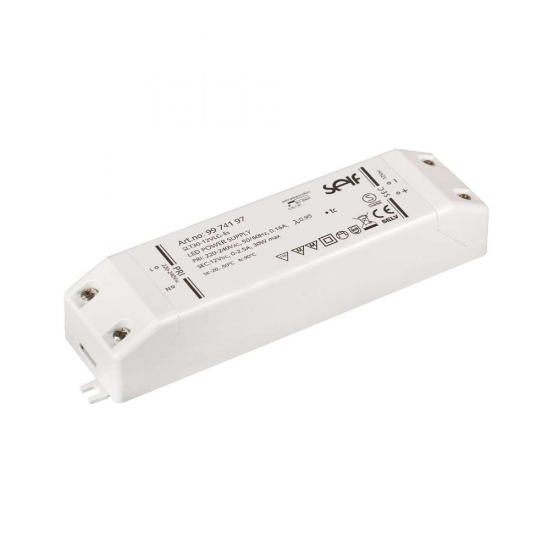 LED transformator 12V 0-30W IP20 | SPOTiLED.SE